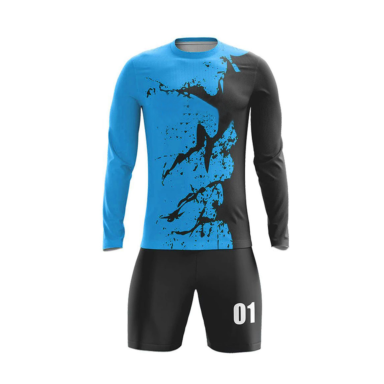 Custom Goalkeeper Jersey Men Long Sleeve Shirt Sublimated Goalkeeper ...